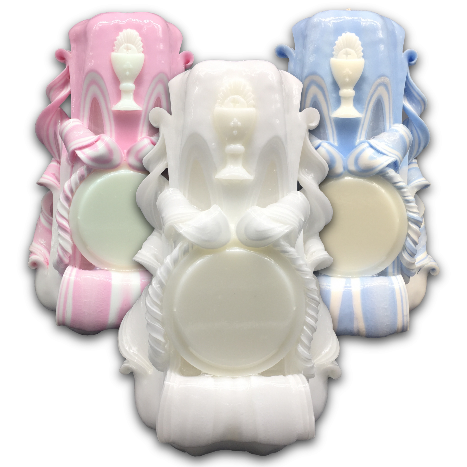 First Holy Communion Candles 18cm | Carved Candles